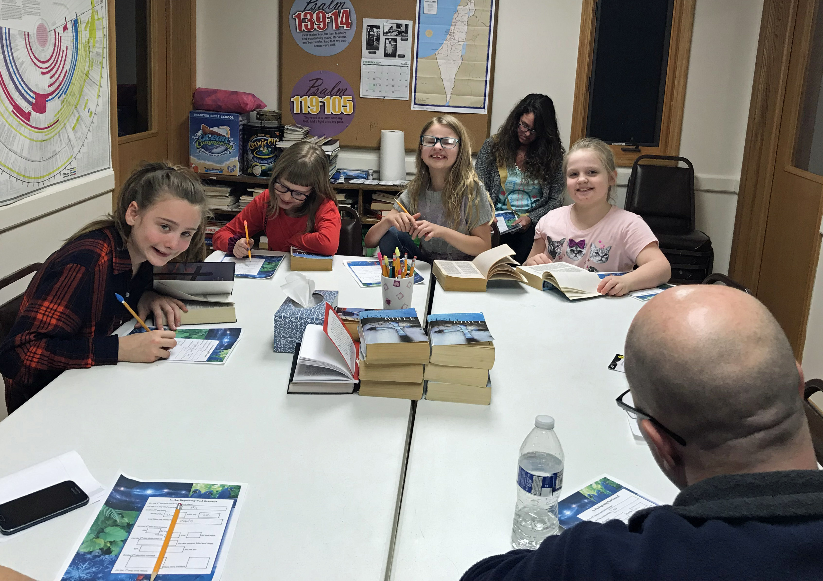 Fun at February Kids Bible Club – Pataskala Seventh Day Baptist